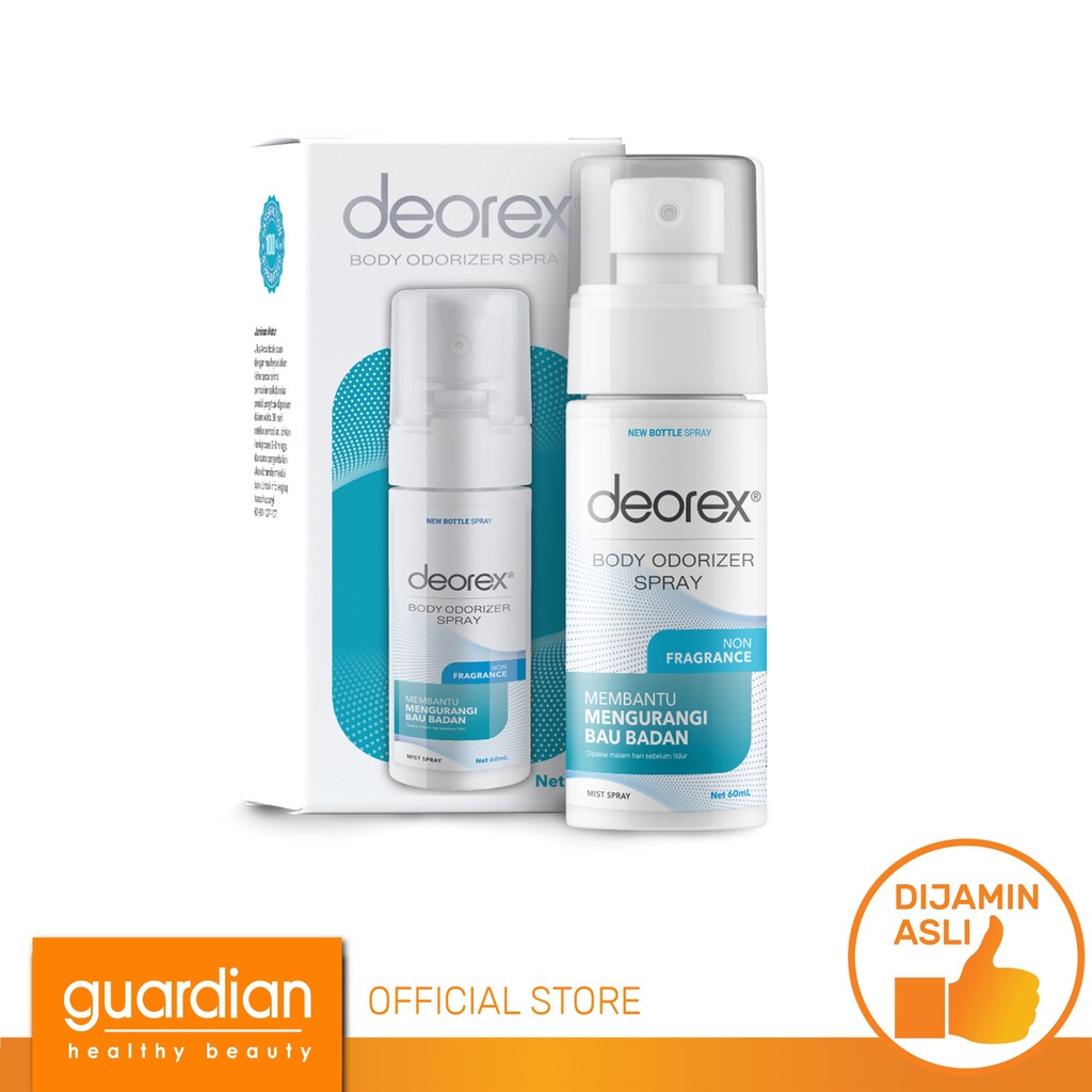 Jual DEOREX Body Odorizer Spray Non Fragrance 60ml / Deodorant ...