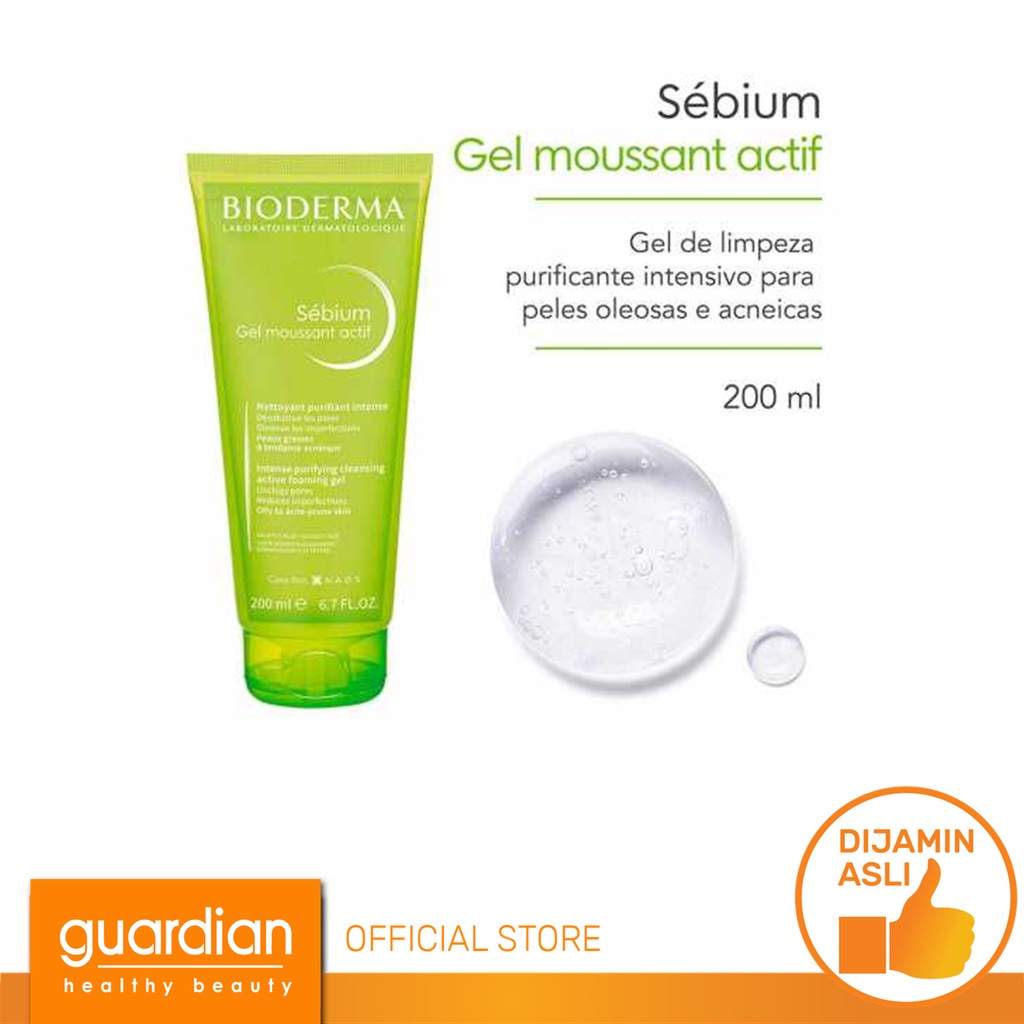 Jual BIODERMA Sebium Gel Moussant Actif Cleansing Active Foaming Gel ...