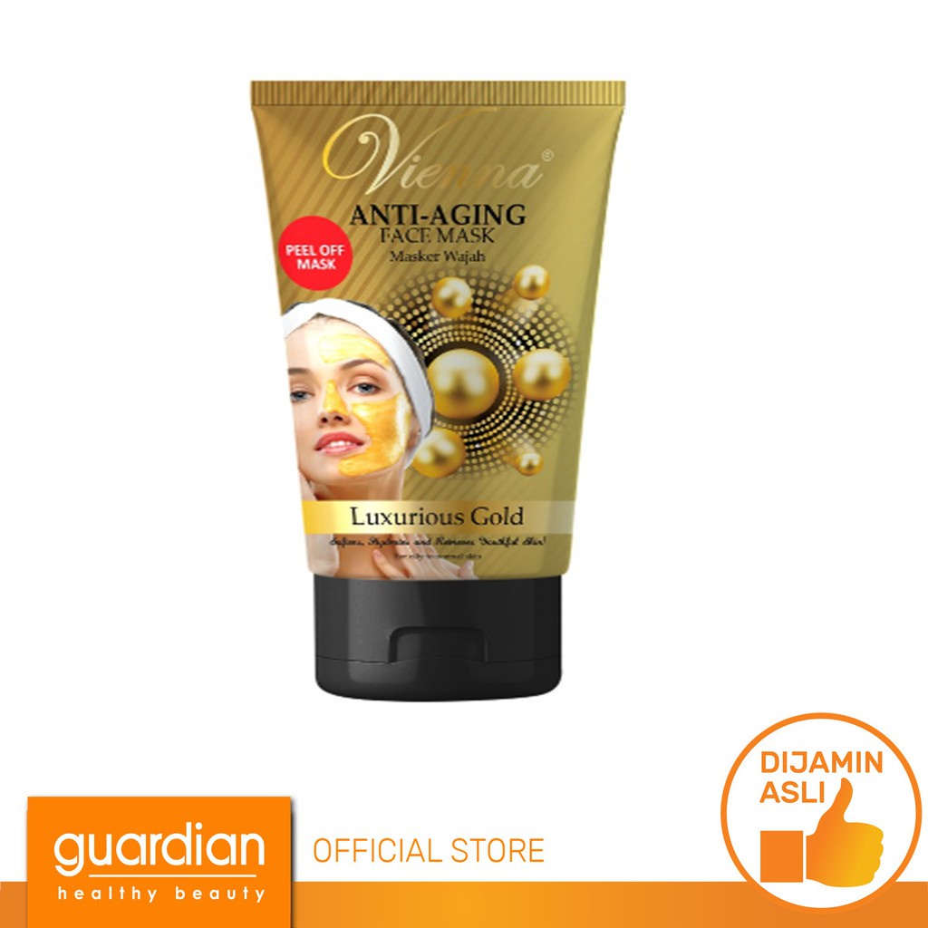 Jual VIENNA Face Mask Luxurious Gold 50g | Shopee Indonesia