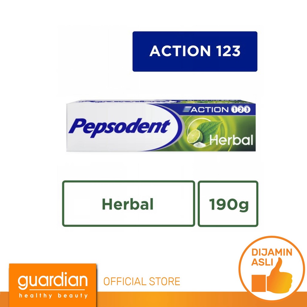 Jual PEPSODENT Tooth Paste Herbal Action 190g | Shopee Indonesia