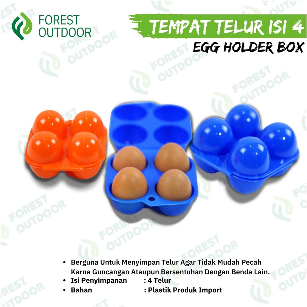Jual Tempat Telur isi 4 Portabel - egg holder box telur - Egg Holder ...