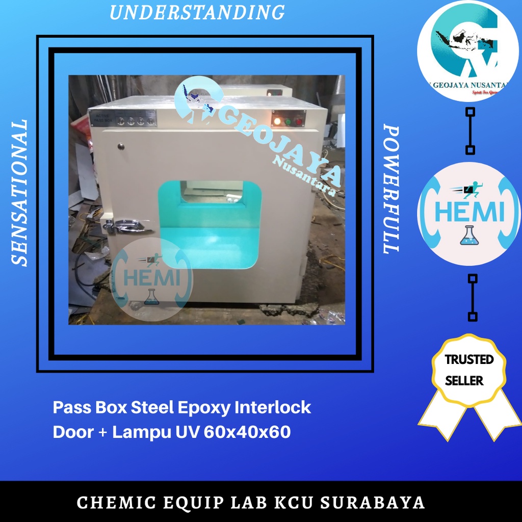 Jual Pass Box Steel Epoxy Interlock Door + Lampu UV 60x40x60 | Shopee ...