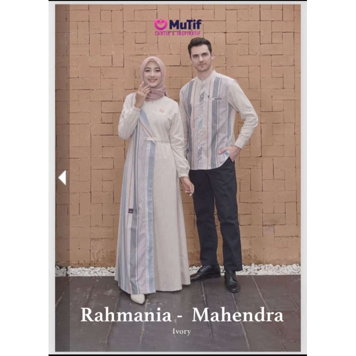 Jual Mutif Baju Sarimbit Gamis Couple Pasangan Keluarga Rahmania ...