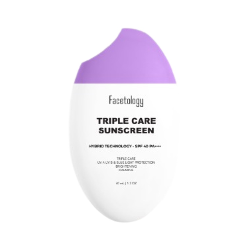 Jual FACETOLOGY Triple Care Sunscreen SPF 40 PA+++ Sunblock Untuk All ...