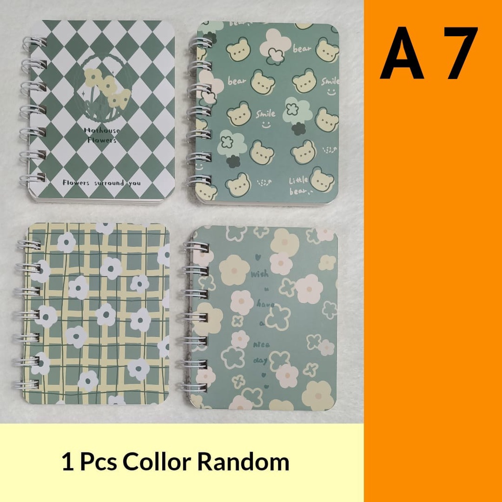 Jual NoteBook Ring Motif A7 Note Book Ring Isi 80 Lembar Buku Catatan ...