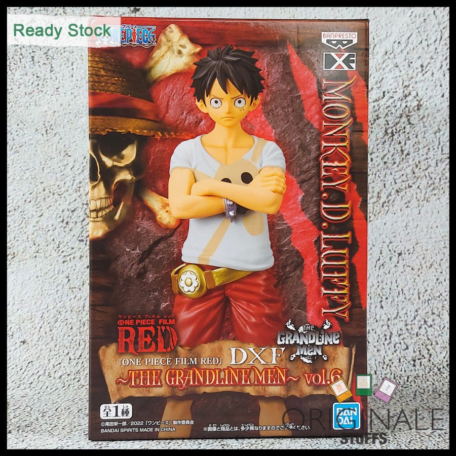Jual Banpresto One Piece Film Red DXF Grandline Men 6 Luffy Figure Japver ORIGINAL | Shopee ...