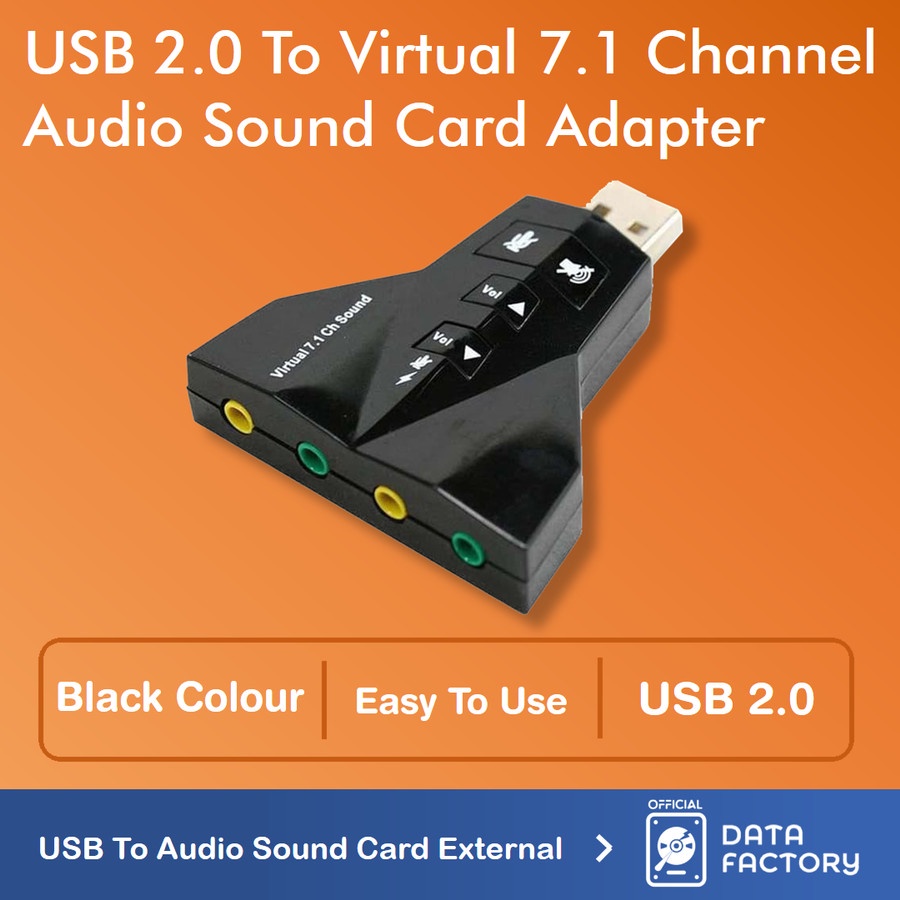 Jual USB to Virtual 7.1 Channel Audio Sound Card External Adapter Konverter | Shopee Indonesia