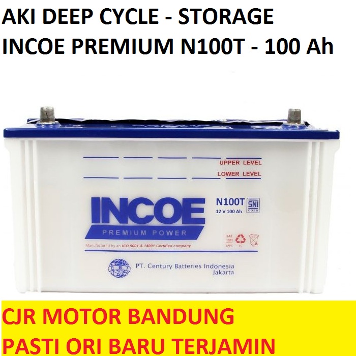 Jual INCOE Premium N100T 100 Ah aki battery batterai storage Deep Cycle ...