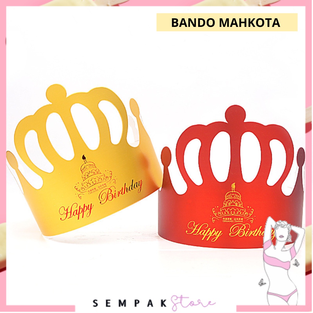 Jual SS Topi Mahkota Ulang Tahun Anak-anak Karton Emas Dewasa Dekorasi ...