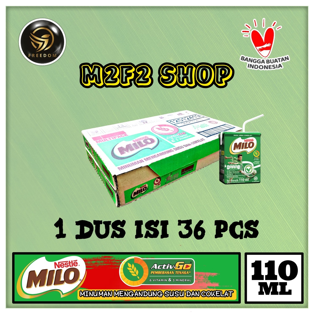 Jual Susu Milo Kotak Cokelat ACTIVE GO UHT - 110 ml (Kemasan Karton) | Shopee Indonesia