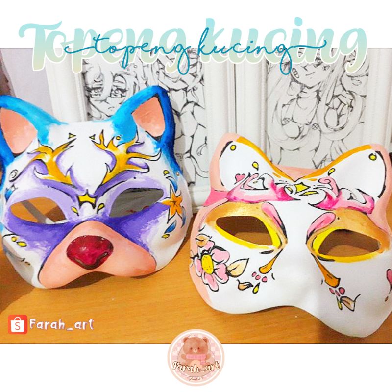 Jual Topeng kucing (Handmade by Me) | Shopee Indonesia