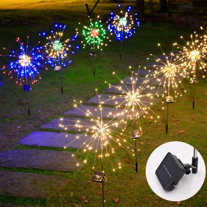 Jual LEDShop Lampu Taman 180LED 8 Mode Tenaga Surya Tahan Air Bentuk ...