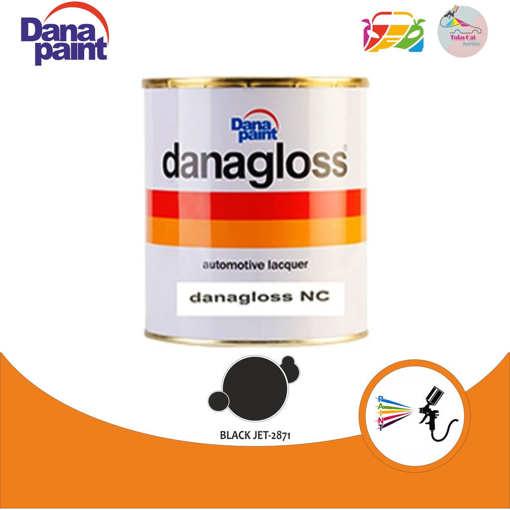 Jual CAT DUCO CAT MOBIL DANAGLOSS SOLID BLACK JET-2871 REPACK | Shopee ...