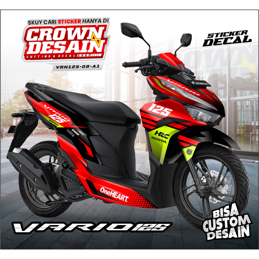 Jual Decal Vario New 125 2022 2023 - Variasi stiker vario new 2022 full energy - Kode VRN125 ...