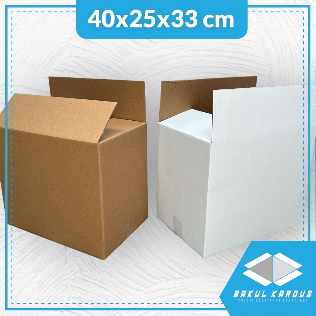 Jual kardus 40x25x33 parsel | hampers | box | karton | kardus polos ...