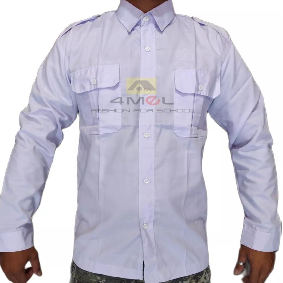 Jual Paket Mewah Baju Pdh Putih Lengan Panjangbaju Security Lengan Panjangbaju Paskibra Kain