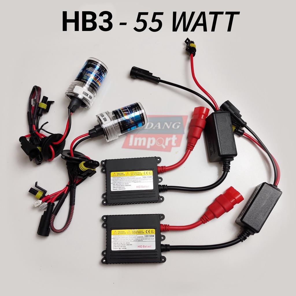 Jual LAMPU HID MOBIL H4 H7 H1 H11 55 WATT 6000K | Shopee Indonesia