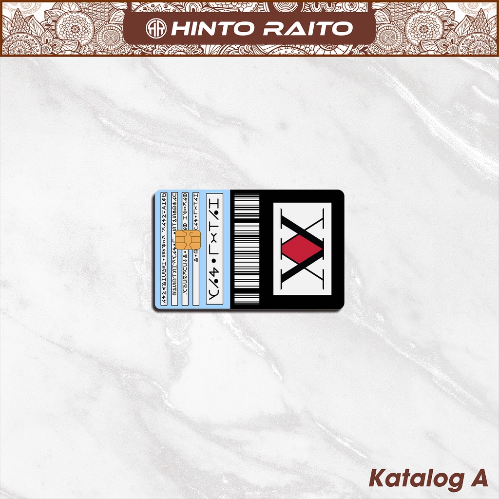 Jual Stiker Kartu ATM Hunter X Hunter Card - Sticker Skin Card Vinyl ...