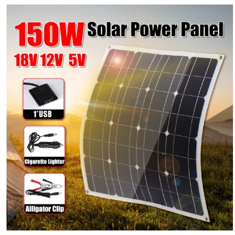 Jual Controller Panel Surya 150W 18V DC 12V / 5V DC Fleksibel | Shopee Indonesia