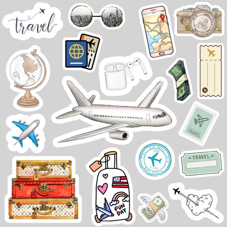 Jual sticker TRAVELLING EDITION aesthetic cute journaling tema ...