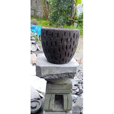 Jual pot batu rintik hujan Dl 12cm dd 9.5cm | Shopee Indonesia