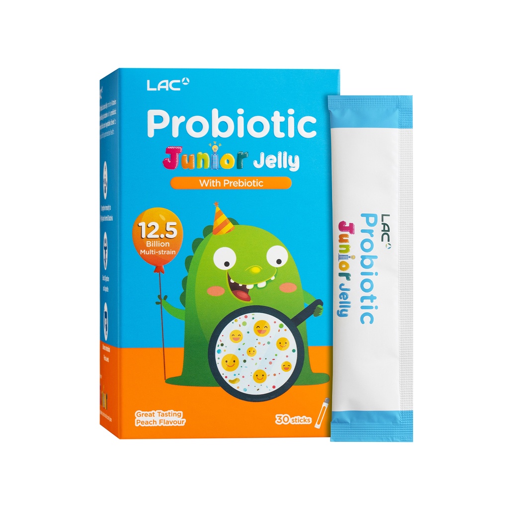 Jual LAC JUNIOR Probiotic Junior JELLY With Prebiotic 12.5 Billion ...