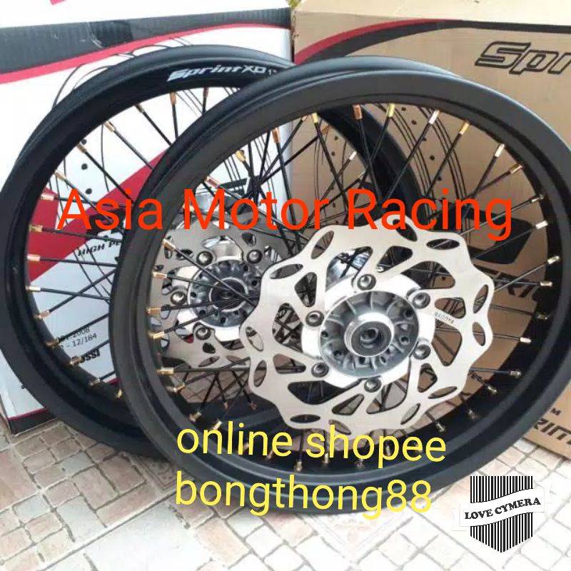 Jual Sepaket Velg SuperMoto 250 300 350 Ring 17 KLX DTRACKER DTracker ...