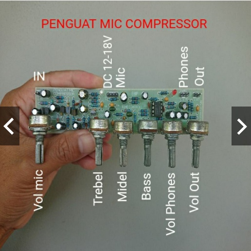 Jual Kit Modul Penguat Mic Compressor Mono Bisa Effect Suara Angin ...