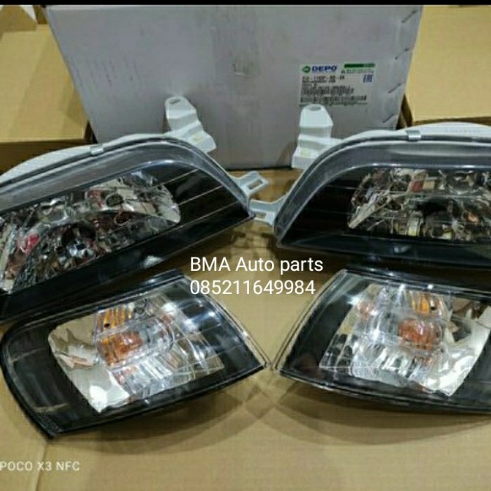 Jual Lampu Depan Headlamp Great Corolla Kristal Smoke Full Set Merek ...