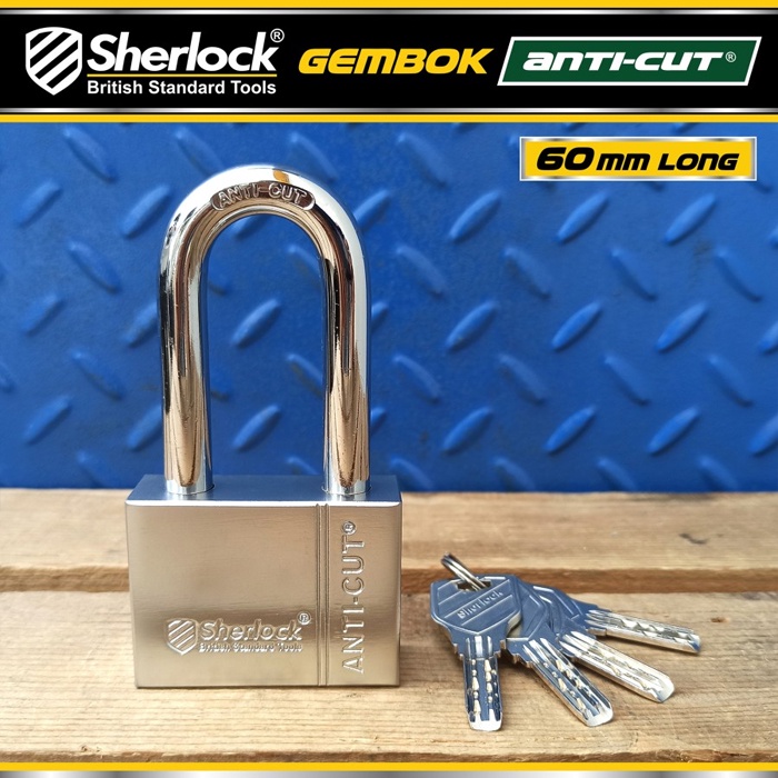 Jual Sherlock Gembok Original ANTI CUT 60 mm Panjang | Shopee Indonesia