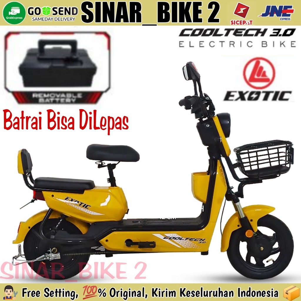 Jual Sepeda Listrik EXOTIC GROZA X6 500 Watt & COOLTECH 3.0 Electric E ...