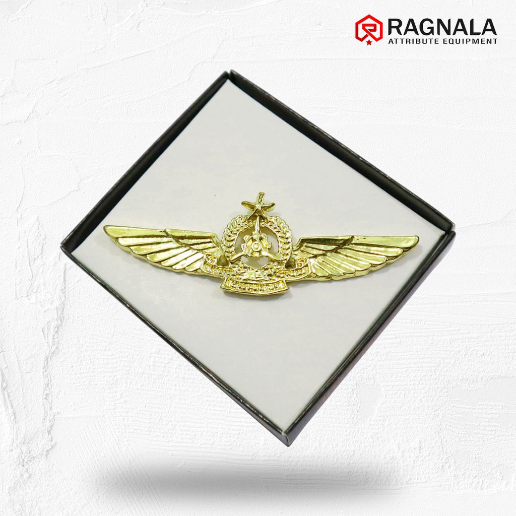 Jual Wing Brevet Teknik TNI AU Perwira | Shopee Indonesia