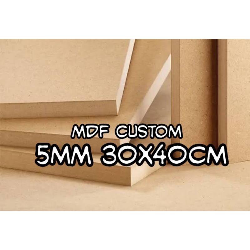 Jual Papan kayu mdf 30x40cm ketebalan 5mm mdf custom mdf potongan ...