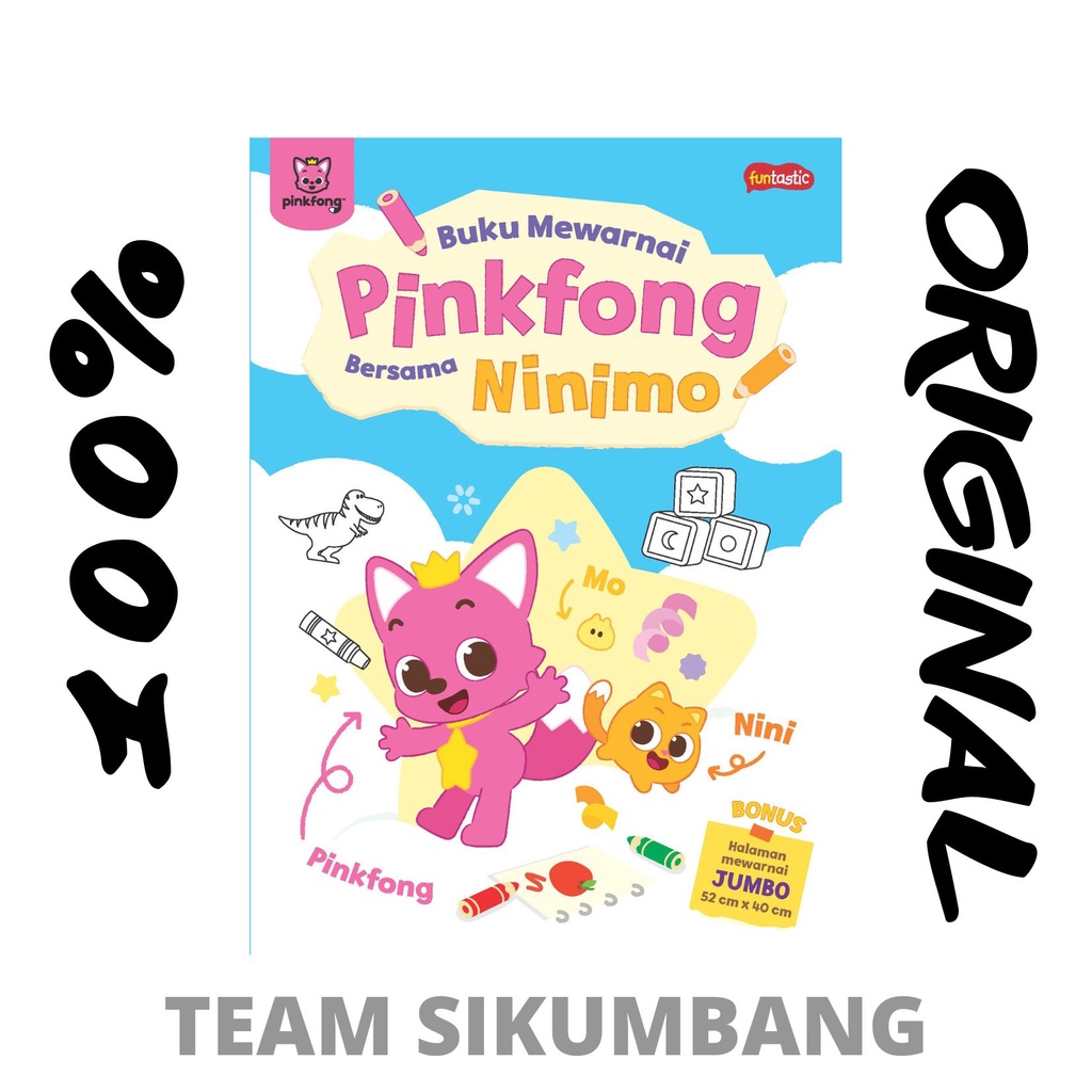 Jual Buku Mewarnai Pinkfong Bersama Ninimo | Shopee Indonesia