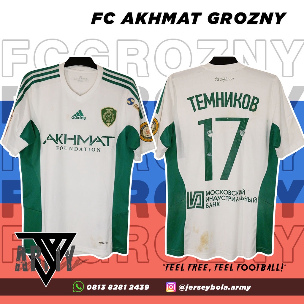 Jual JERSEY BOLA FC AKHMAT GROZNY 2013/14 AWAY KIT ORIGINAL | Shopee ...