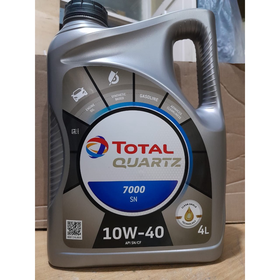 Jual OLI MOBIL TOTAL 7000 SN 10W - 40 SYNTHETIC 4 LITER | Shopee Indonesia