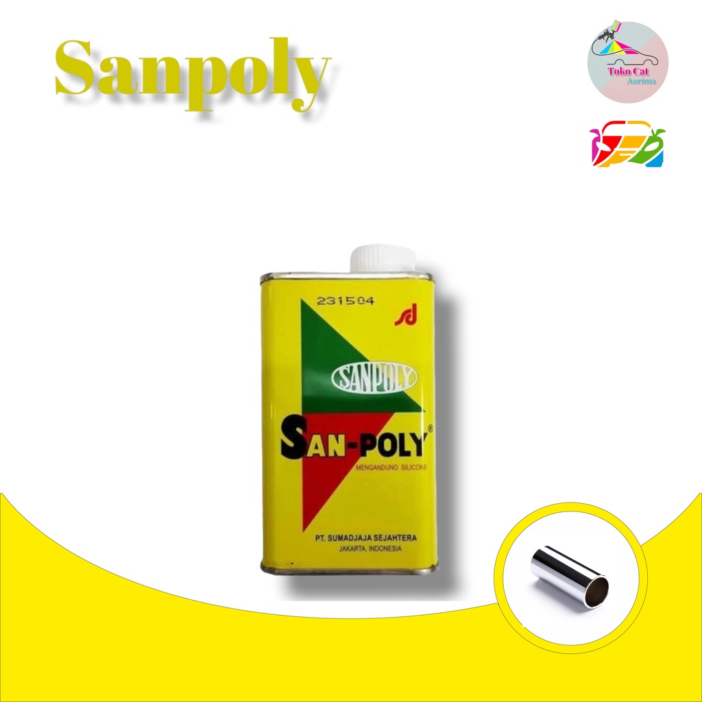 Jual SANPOLY CAIRAN PENGKILAP LOGAM DAN CAT 250ML | Shopee Indonesia