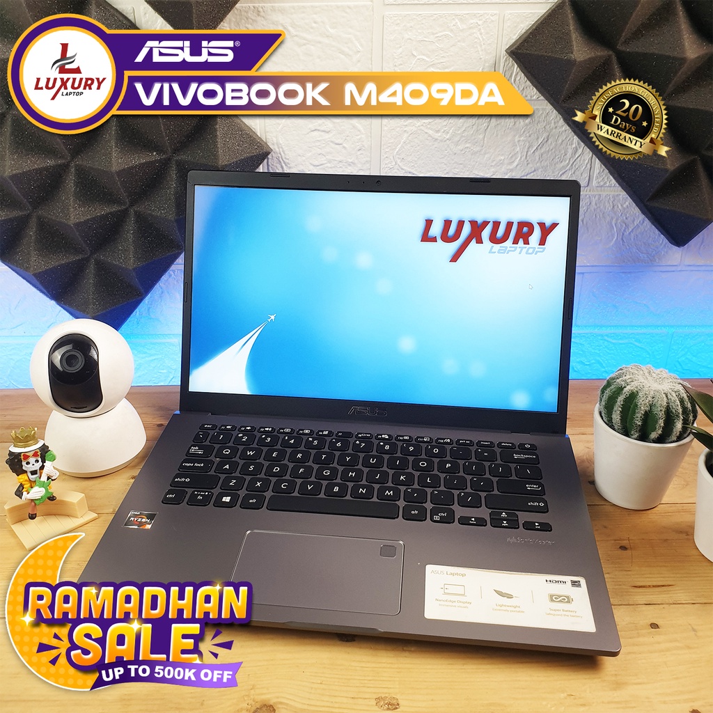 Jual LAPTOP ASUS VIVOBOOK M409DA SLIM RYZEN 3 SSD 120GB FINGERPRINT ...