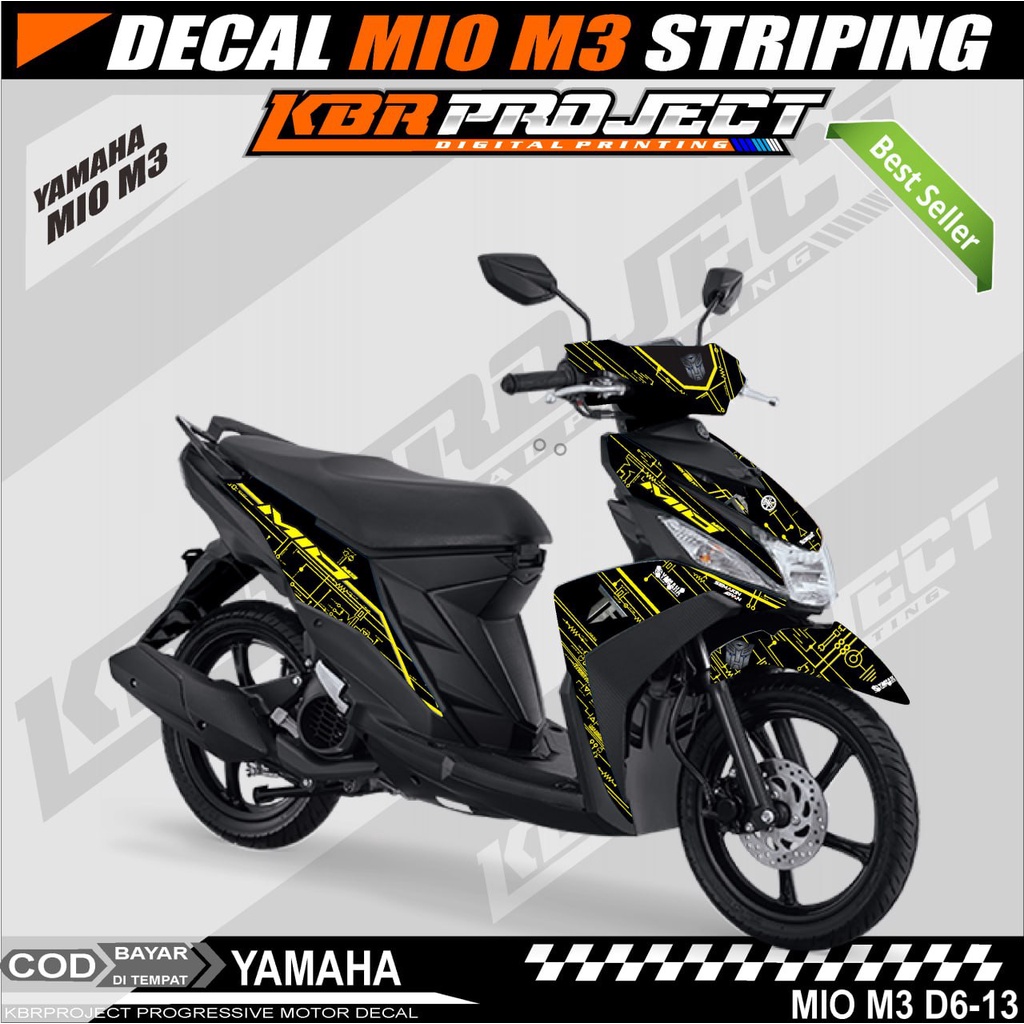 Jual MIO M3 STIKER MOTOR KEREN DECAL STIKER FULL BODY LIS VARIASI MIO ...
