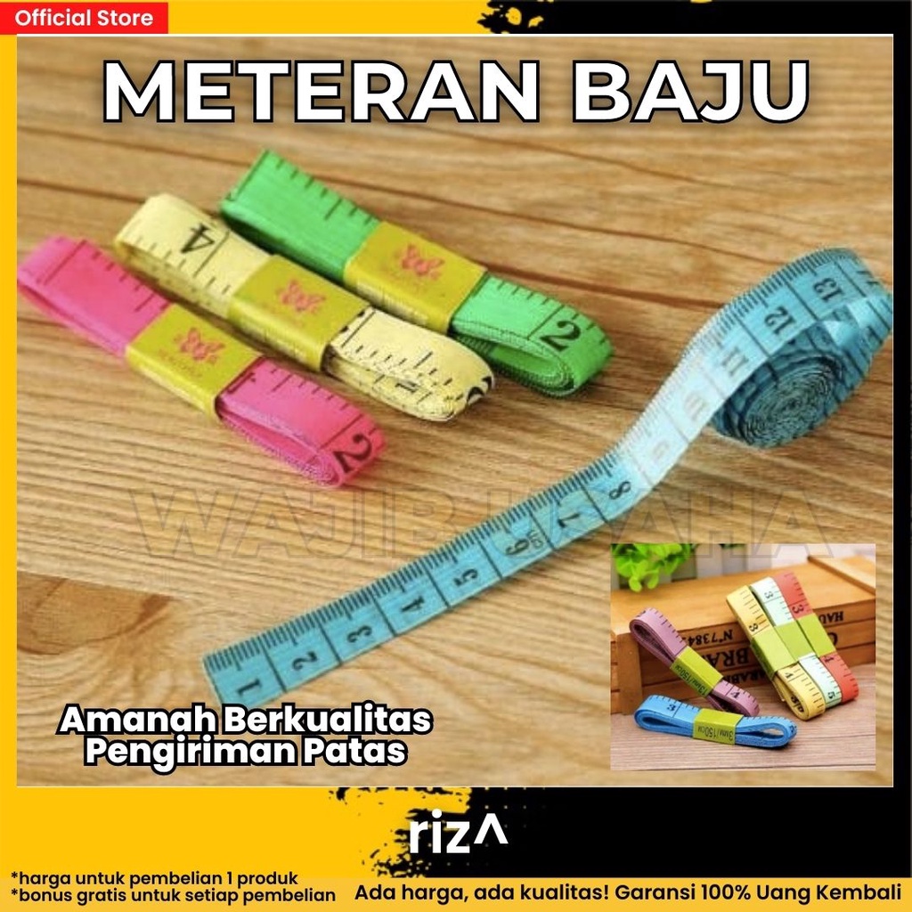 Jual meteran baju alat ukur kain mini multifungsi Gulung Baju Pakaian ...