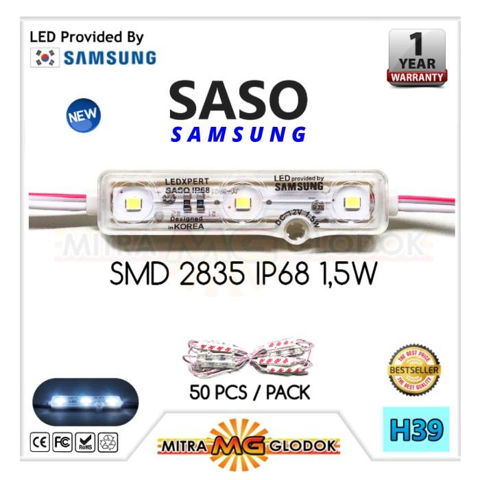 Jual SAMSUNG SASO 5630 LED MODULE 3 MATA PUTIH (1 PACK ISI 100 PCS ...