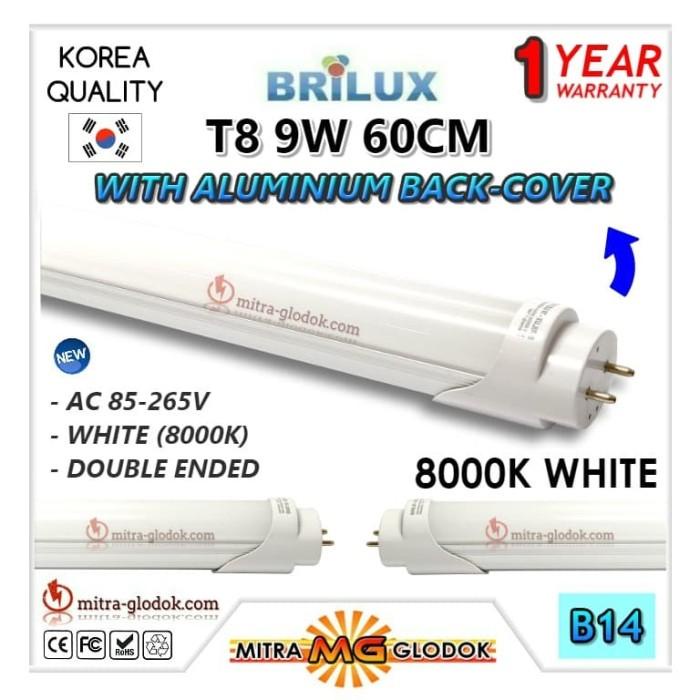 Jual LAMPU TL T8 LED 9W 60CM ALUMINIUM CASE - BRILUX GARANSI 1 TAHUN - B14 | Shopee Indonesia