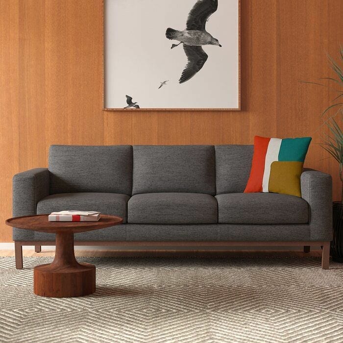 Jual Sofa 3 Seater Rangka Kayu Jati Desain Minimalis Modern | Kursi ...