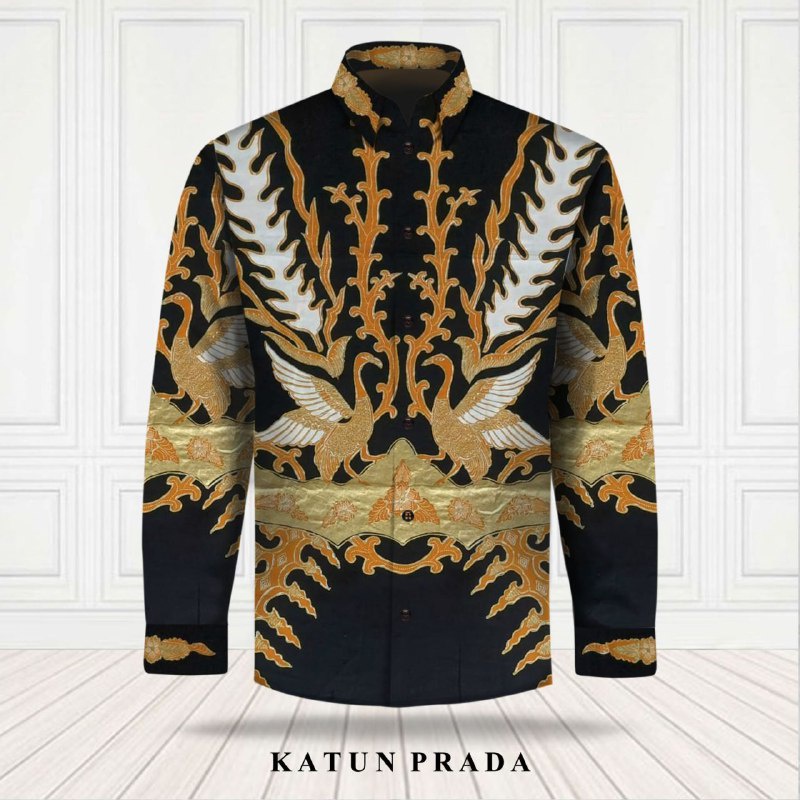 Jual Kemeja pria batik tulis katun prada kain batik tulis asli ...