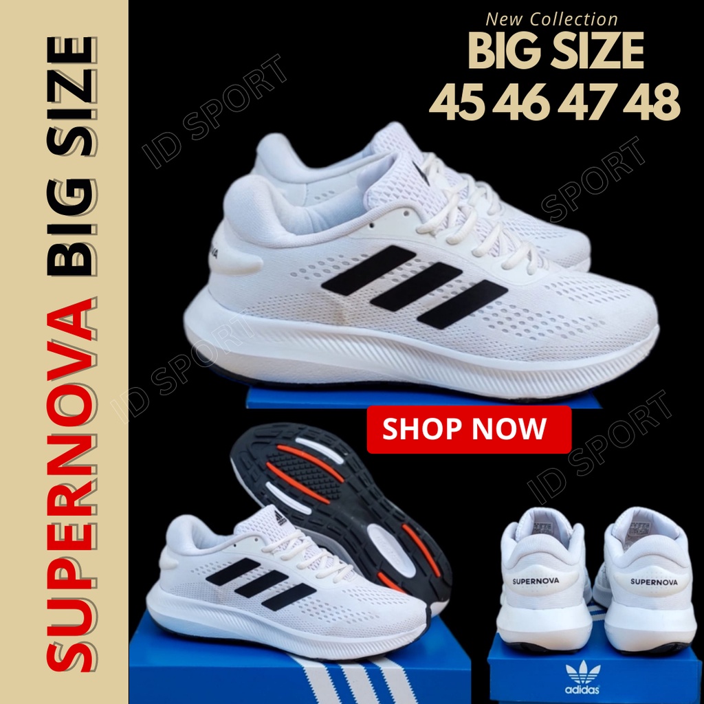 Jual TERLARIS Sepatu Adidas Putih Pria Size Jumbo 48 47 46 45 44 41 Big ...