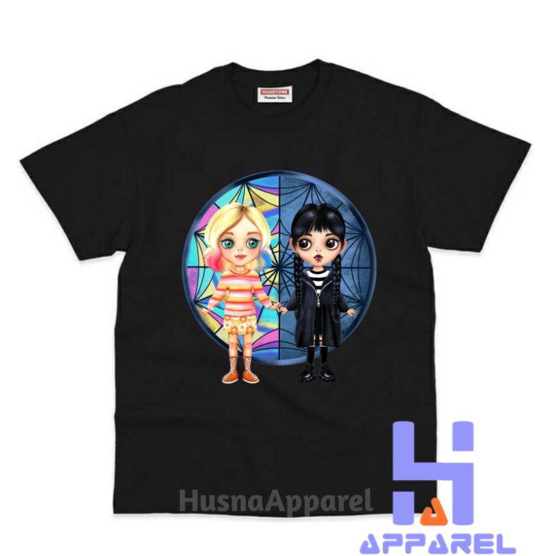 Jual BAJU ANAK KAOS ANAK WEDNESDAY ADDAMS SCARED | Shopee Indonesia