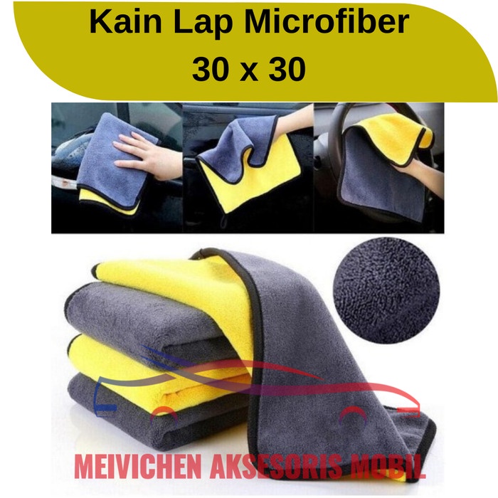 Jual Kain Lap Microfiber Detailing Halus 30 x 30 | Shopee Indonesia