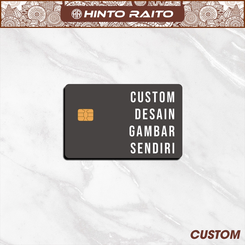 Jual Stiker Kartu ATM Custom Gambar Sendiri Sticker Skin Card Vinyl ...