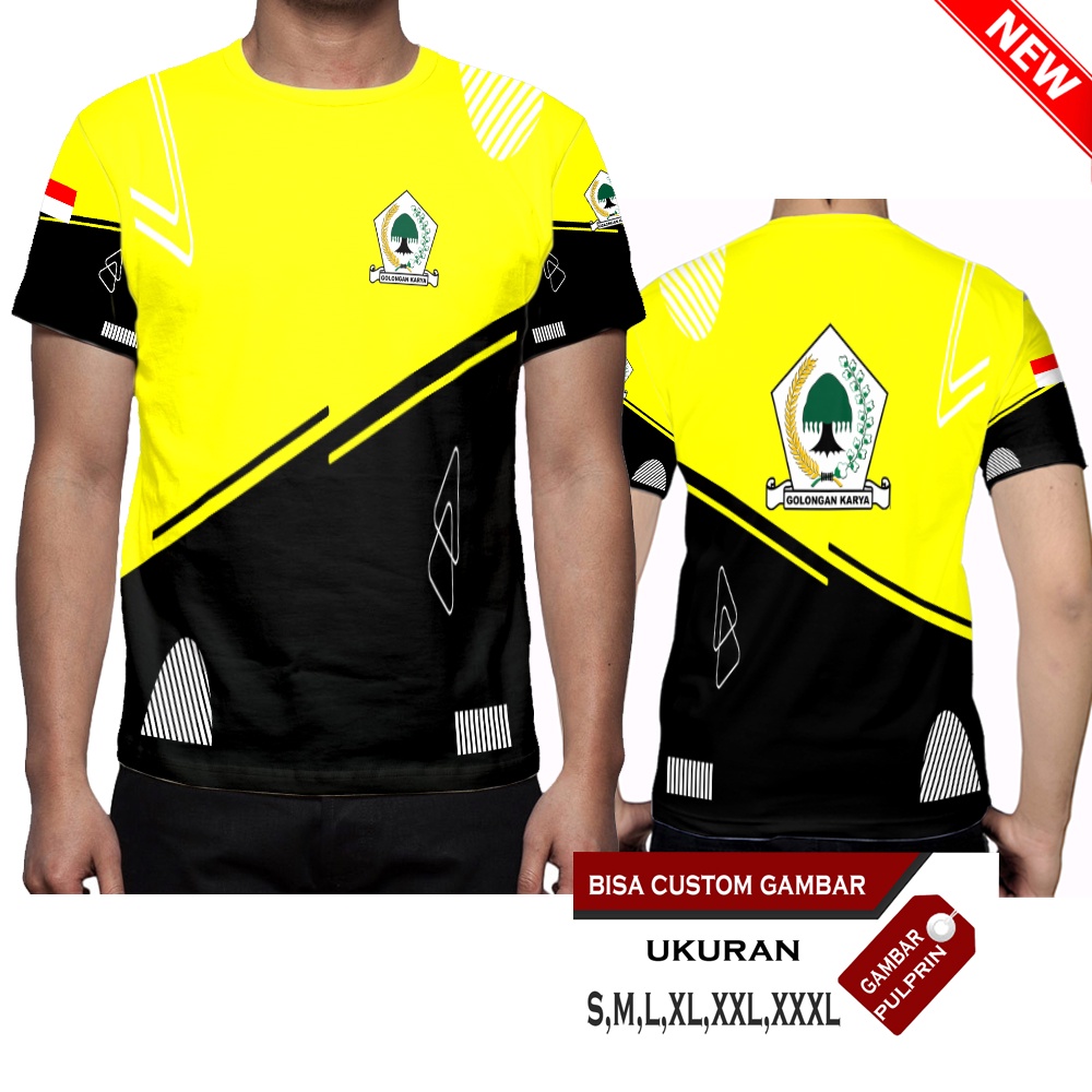 Jual KAOS BAJU PARTAI GOLKAR GOLONGAN KARYA PILPRES PEMILU 2024 ...