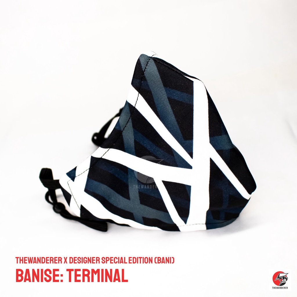 Jual THEWANDERER x Masker Kain Hitam Earloop Aksesoris Kendaraan Motor ...